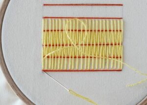 Burden Stitch: Library of hand embroidery stitches