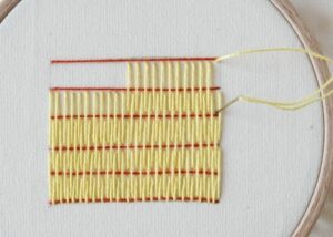 Burden Stitch: Library of hand embroidery stitches