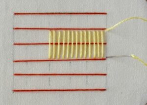 Burden Stitch: Library of hand embroidery stitches