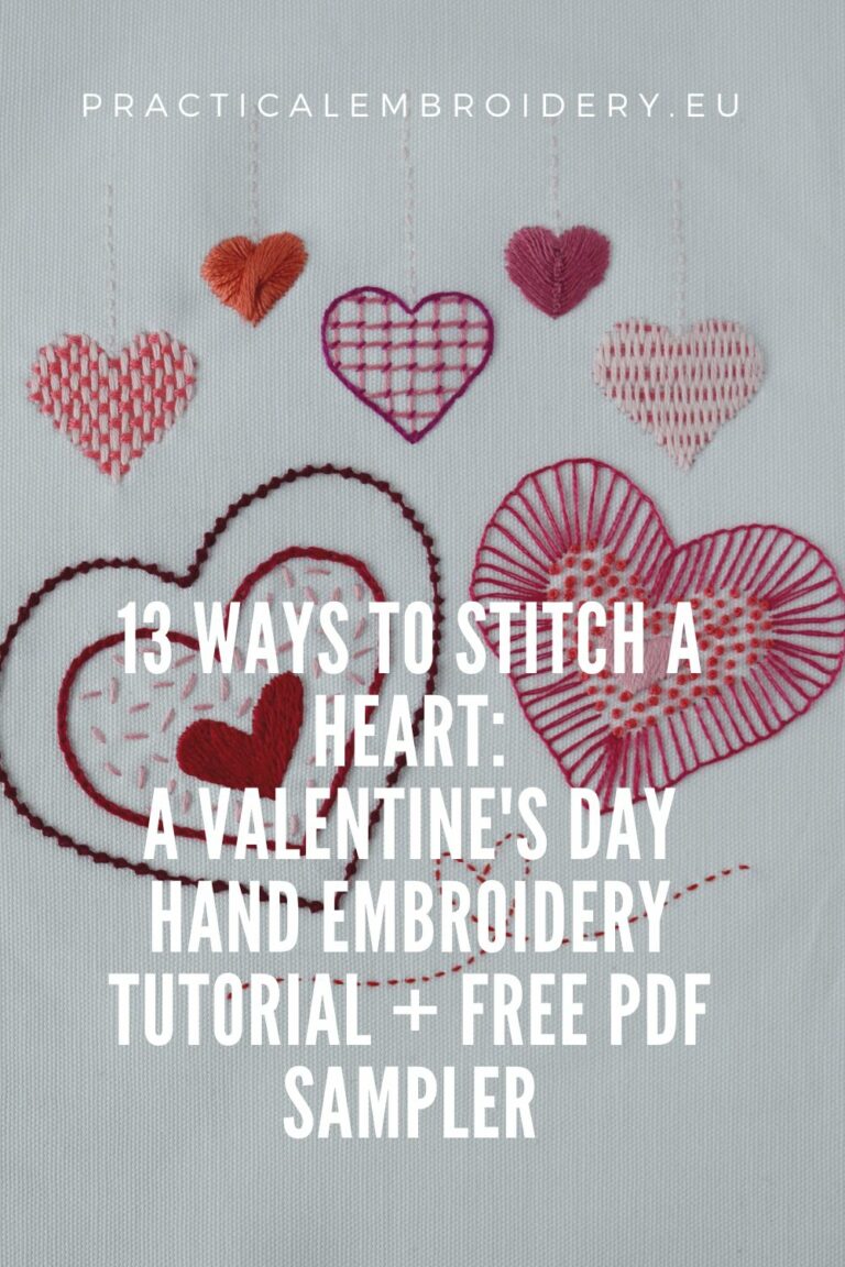 How to Embroider Hearts: 13 Ways to Stitch a Heart