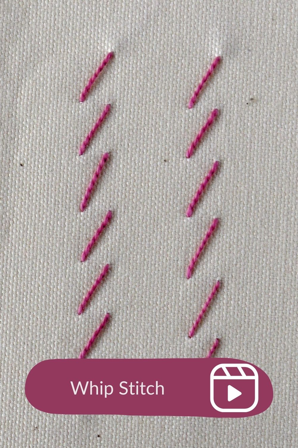 Whip Stitch Embroidery Video Tutorial