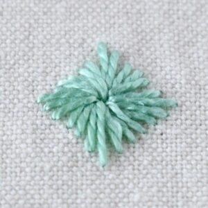 Diamond Eyelet Stitch: Library of hand embroidery stitches