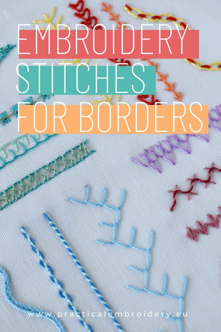 Simple Stitches For Borders: Embroidery Tutorial for Beginners