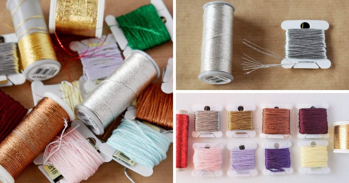Hand embroidery with metallic thread: Tips for smooth stitching